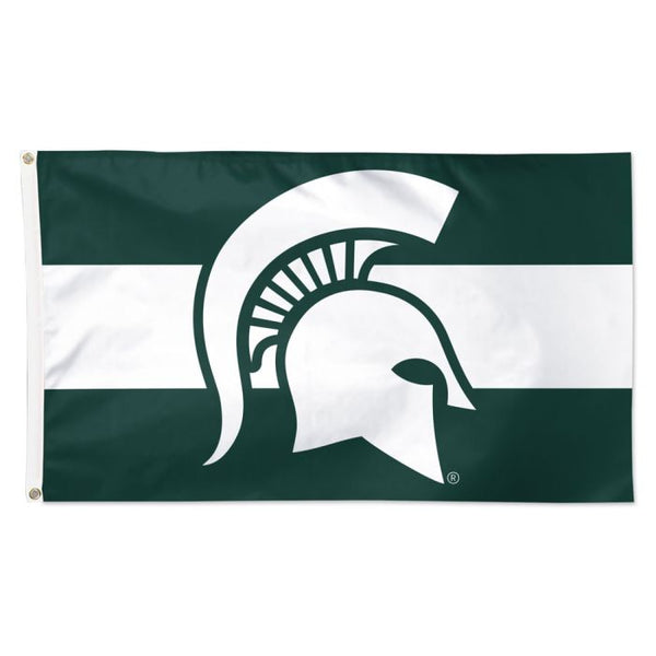 Michigan State Spartans Striped Team Flag - Deluxe 3' x 5' | Campus ...
